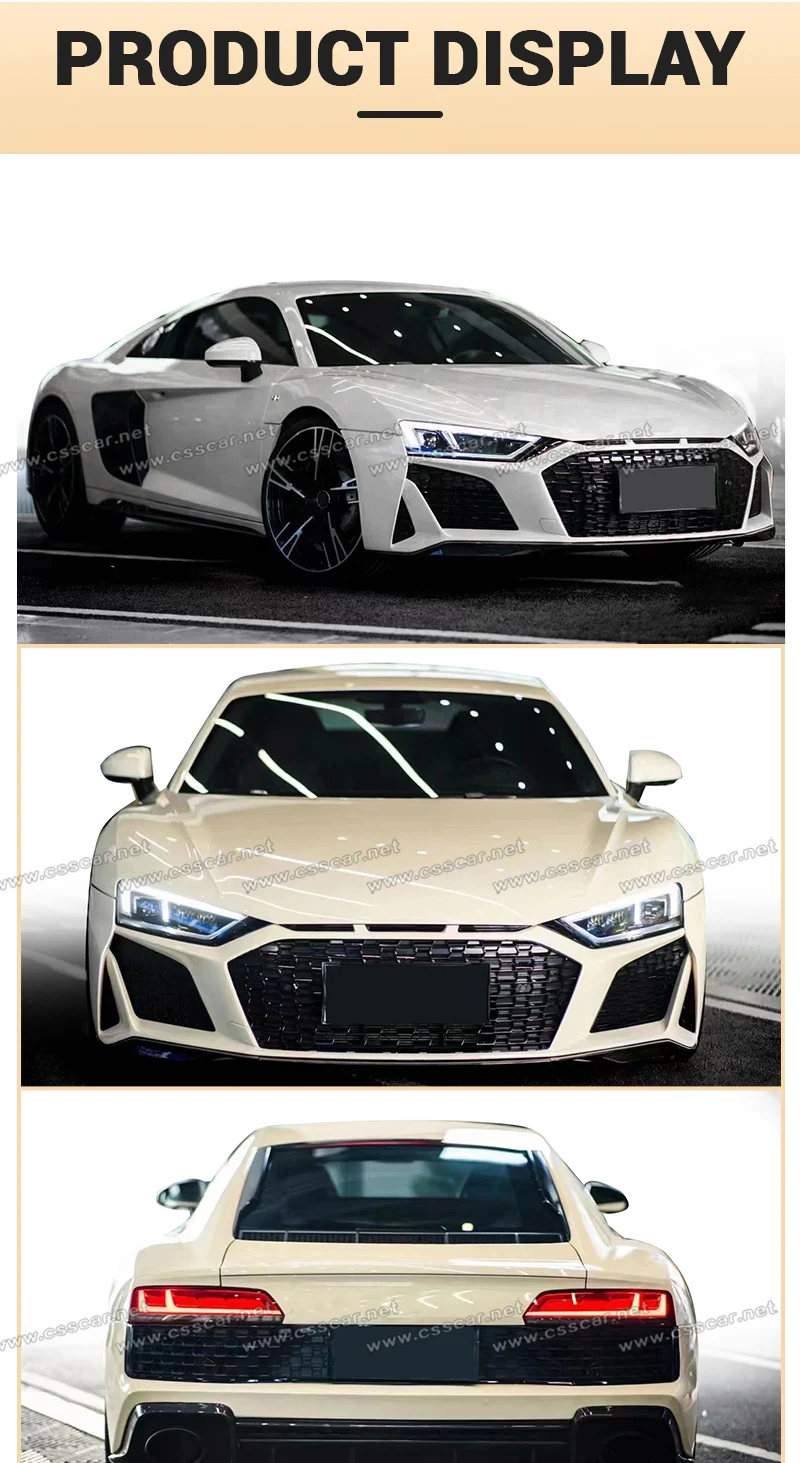 Upgrade Your Audi R8 with Our Bodykit - Front Bumper Grilles