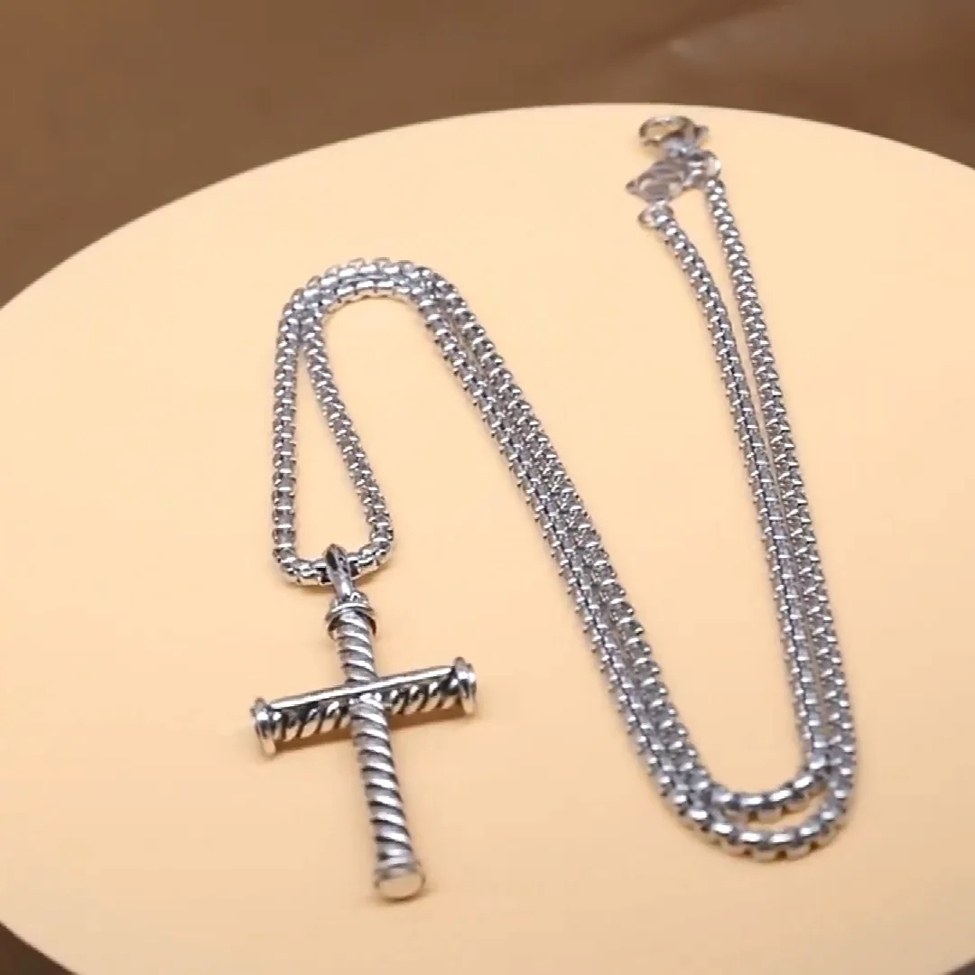 Fashion High Quality 925 Sterling Silver Chain Pendant Cross Necklace ... Fashion High Quality 925 Sterling Silver Chain Pendant Cross Necklace ...