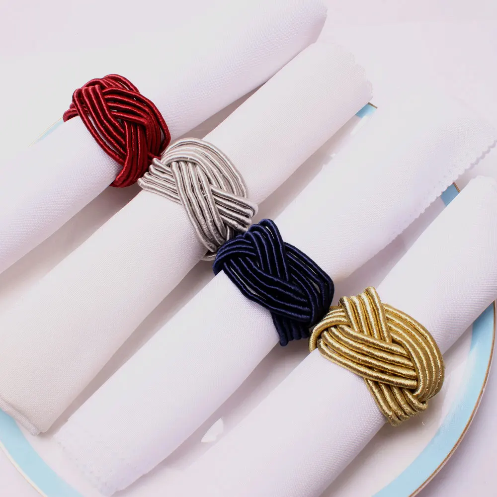 Natural Woven Napkin Ring Holder Wedding Party Dinner Braided Water ...