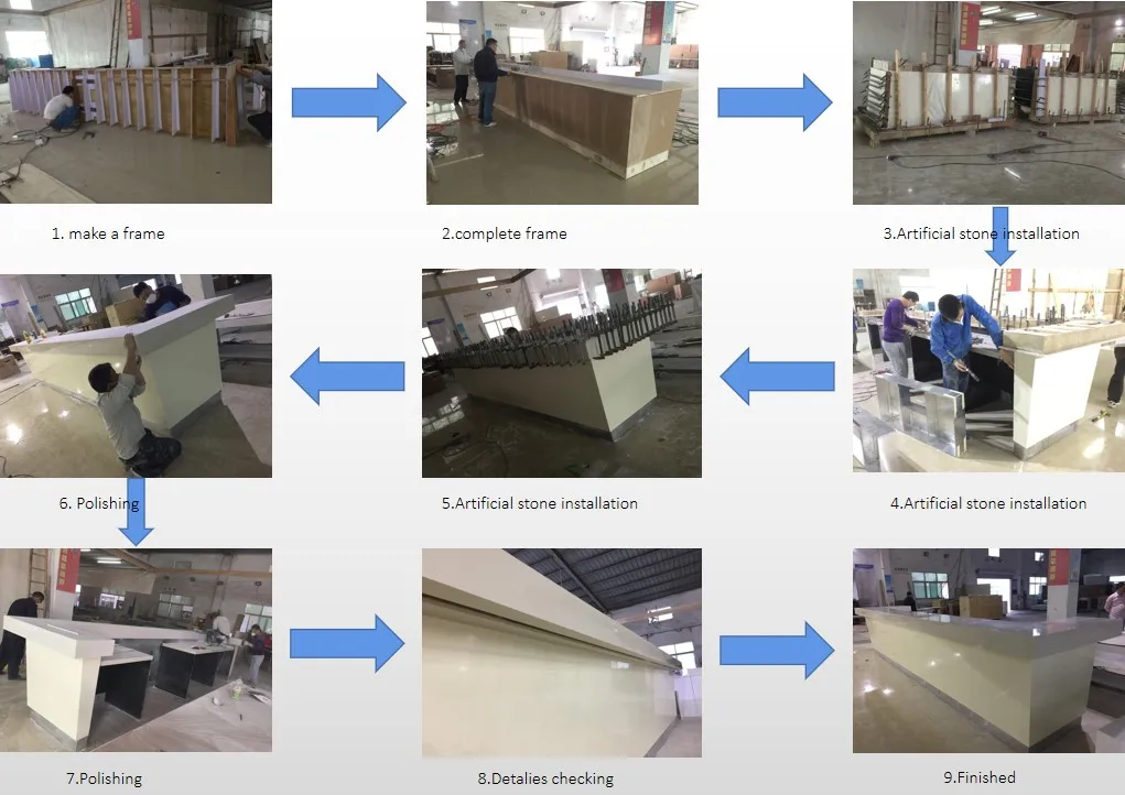 Custom LED bar Counter Design High-end Stand Out Restaurant Hotel ...