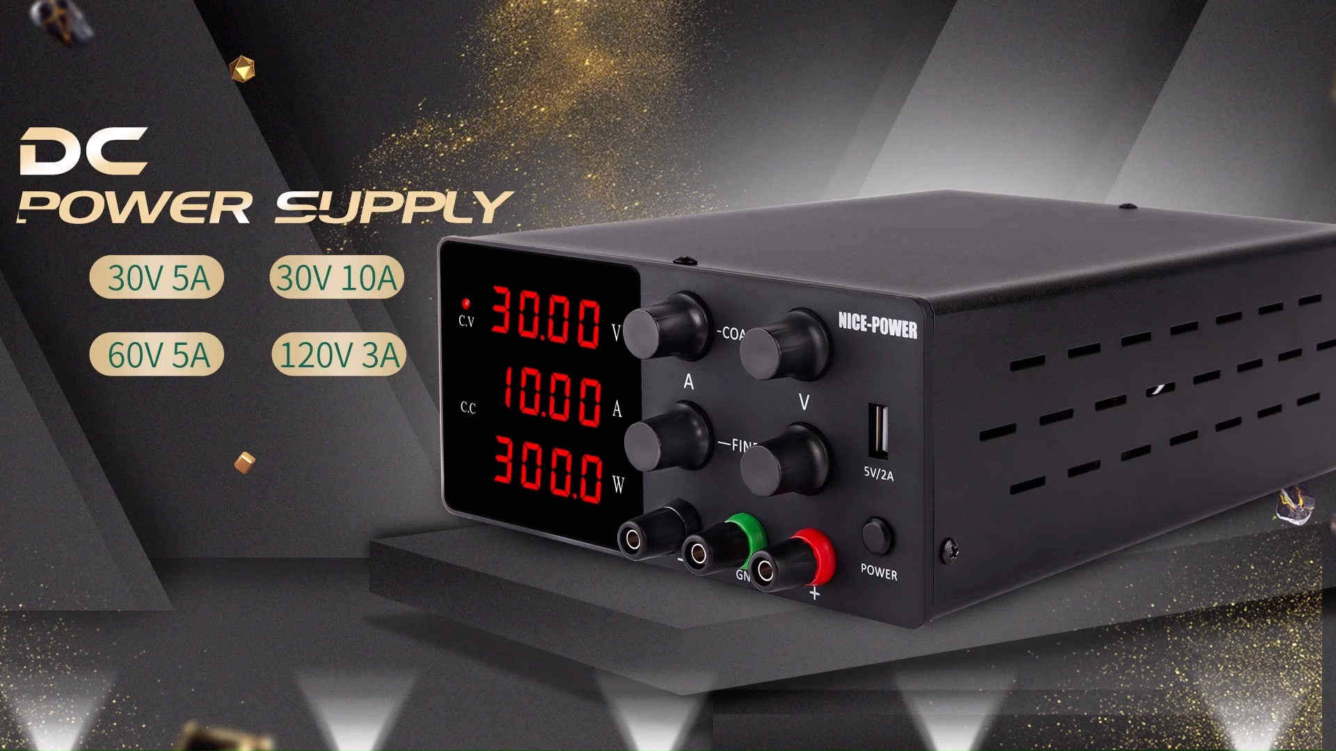 Nice Power Sps-w605 Dc Power Supply 60v 5a Precision Digital Adjustable ...