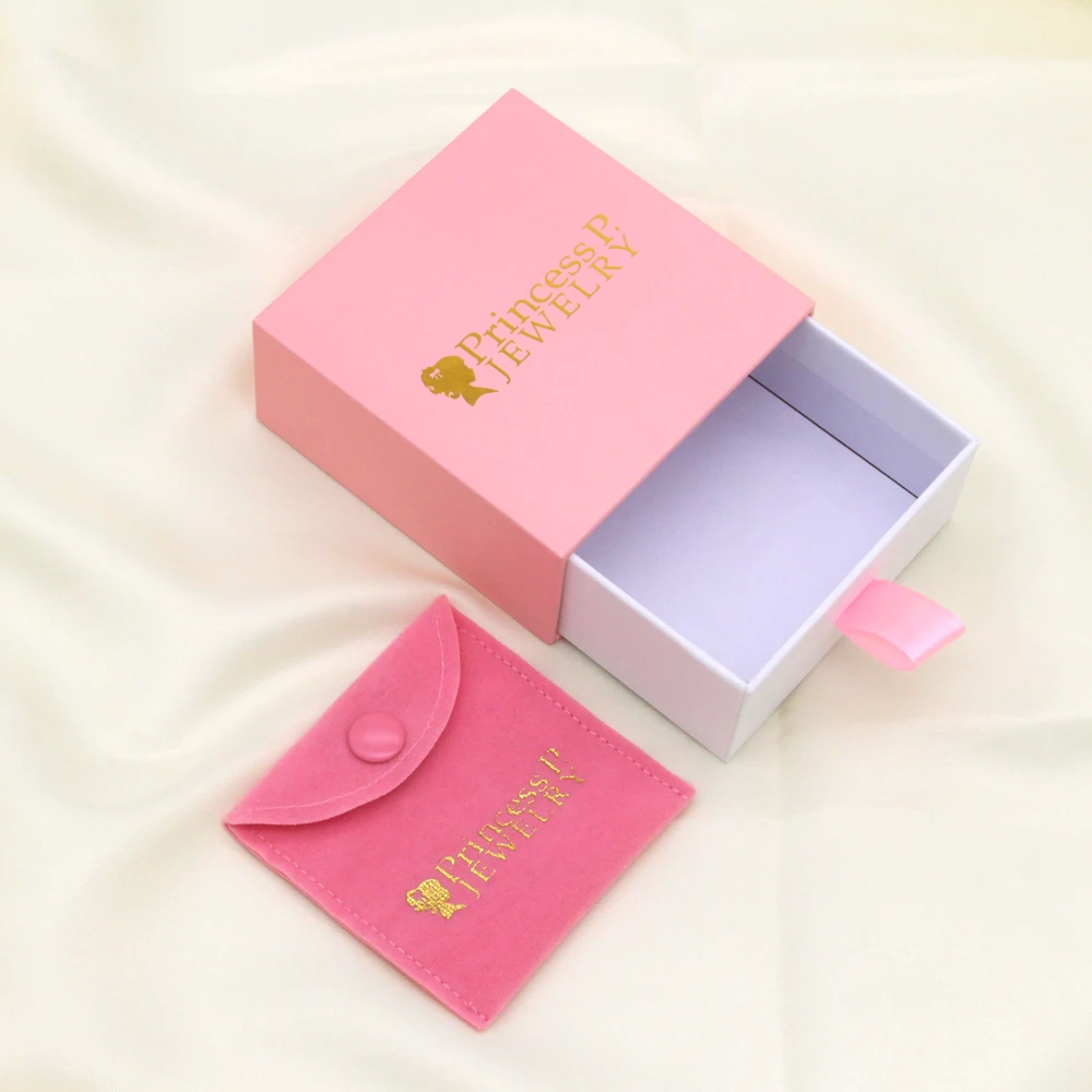 Custom Printed Cute Jewelry Boxes Ribbon Best Jewelry Box And Pouch Bag ...