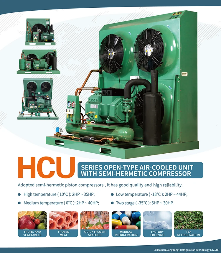 USA 220V 60Hz 3phase Low Temperature Cold Room Meat 10hp Condensing ...