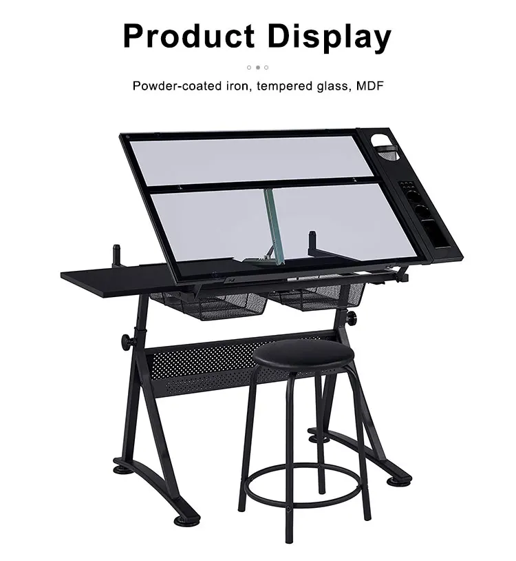 ZOIFUN A1 Drafting Table - Adjustable & Durable School Furniture