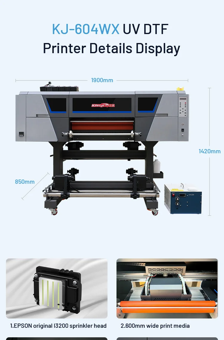 Factory Uv Dtf Printer With Laminator Multifunction Phone Case Bottle Ab Led Uv Flatbed Dtf ...