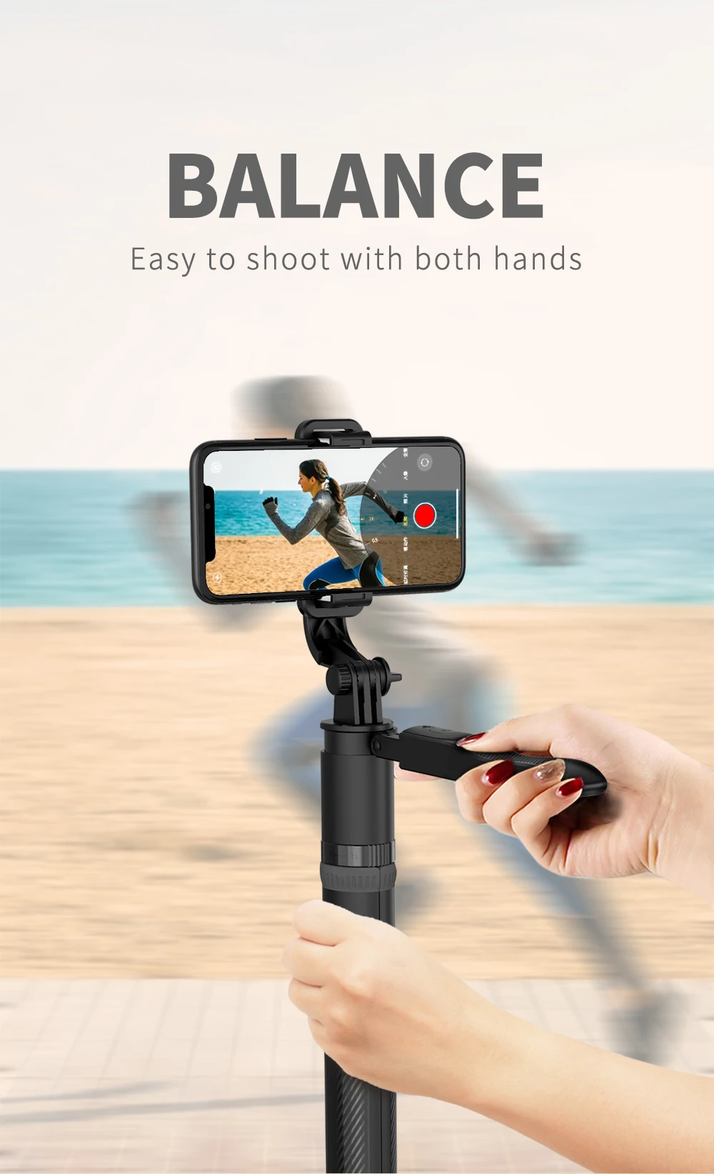 Handheld 360 Degree Flexible Sports Camera Monopod Stand Mobile Phone ...