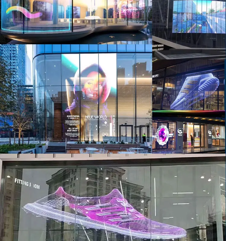 P4 Led Transparent Flexible Display High Transparency Foil Film Led ...