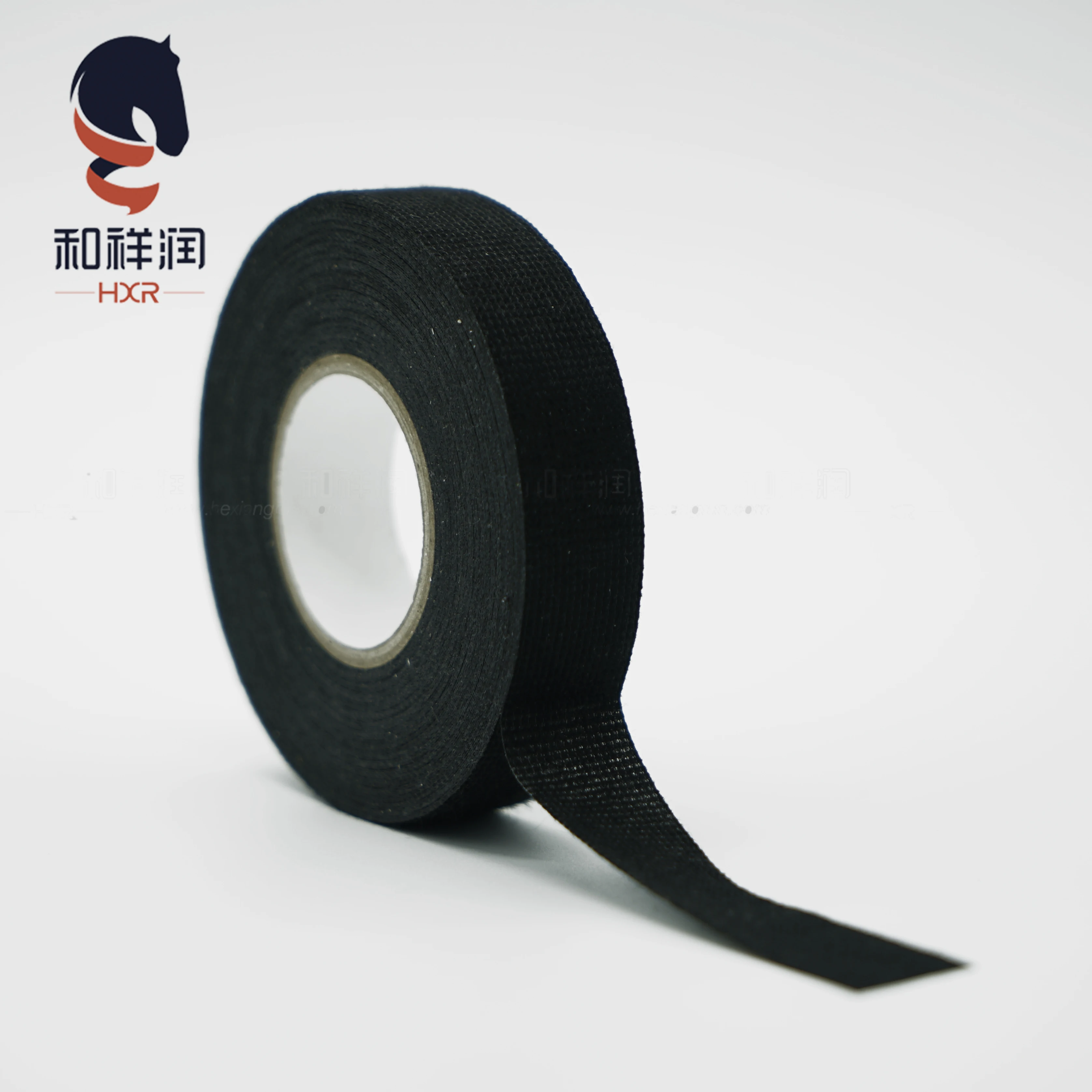 Adhesive Cloth Fabric Cotton Insulation Tape - Black