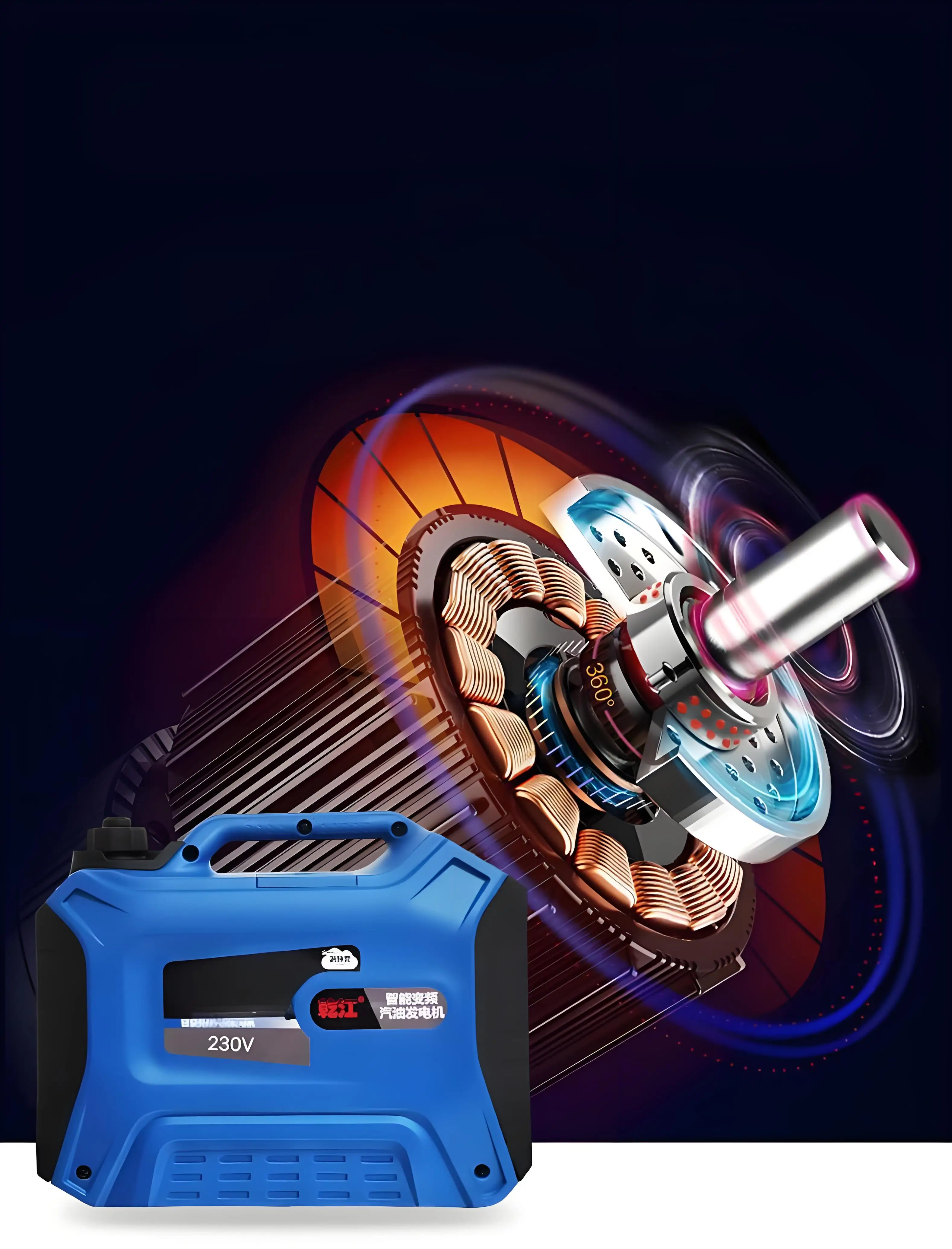 3.2 KW Portable Gasoline Generator Single cylinder four stroke ...