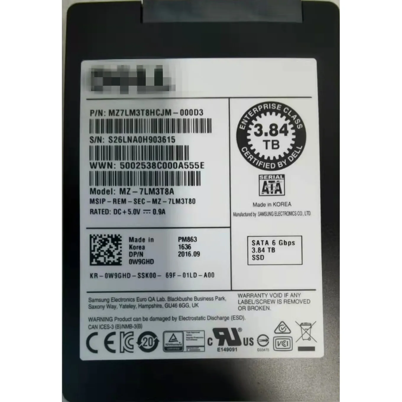 01dc472 1.6t 1.6t Ssd Sas 12gb 2.5 Ds6200 Server Hard Disk Drives ...
