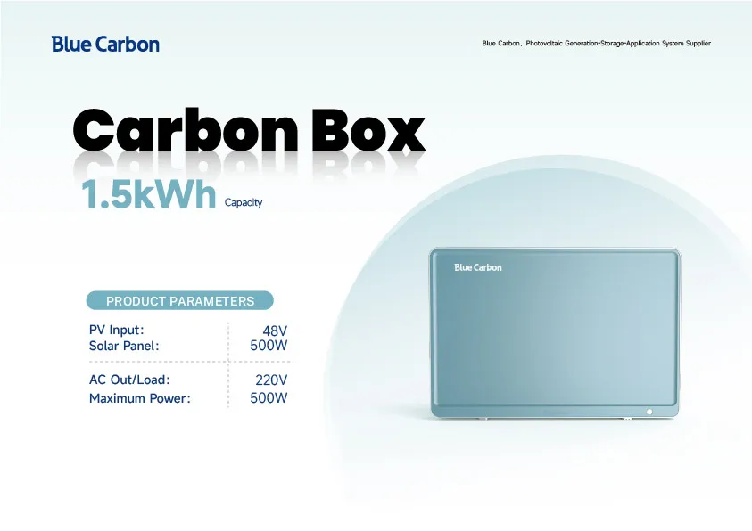 Blue Carbon 2024 Carbon Box 1.5kwh High Capacity Lifepo4 Home Solar ...