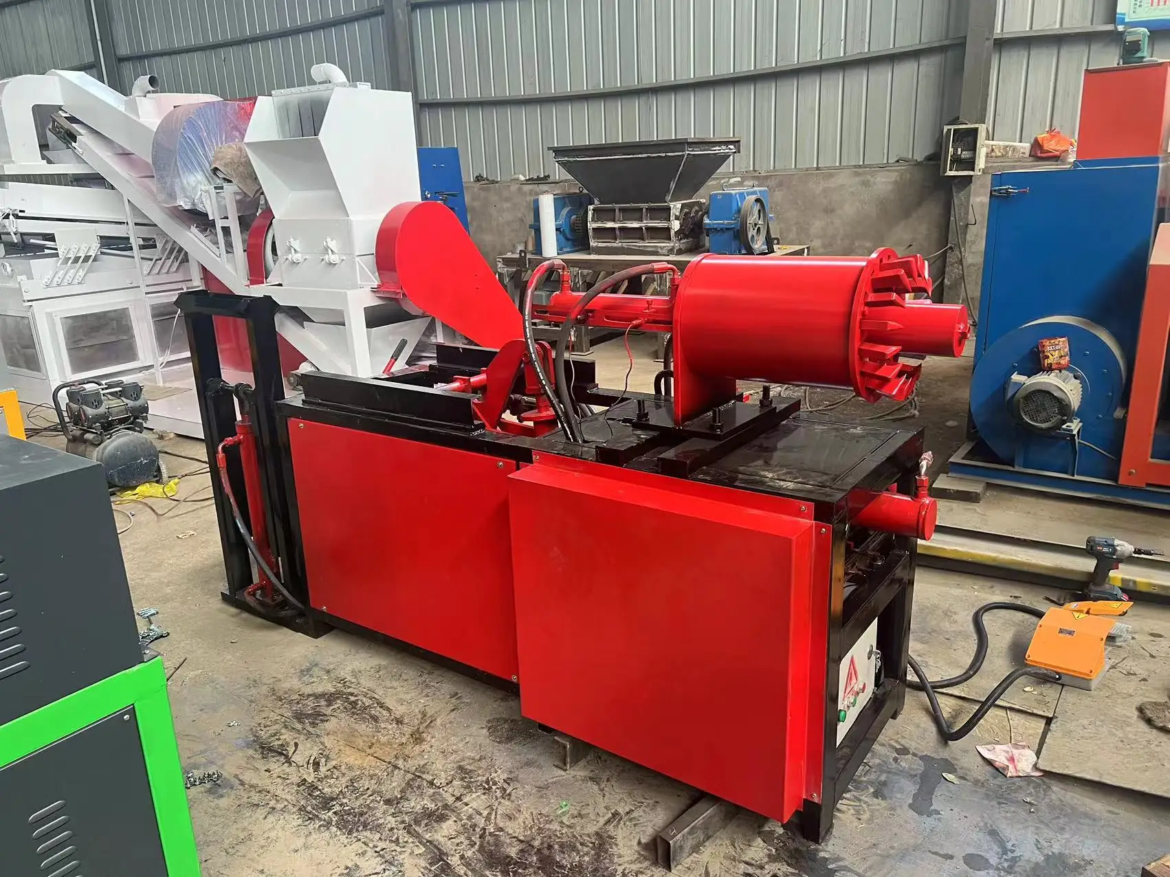 Waste Motor Cutting and Recycling Machine Scrap Metal Motor Crusher ...