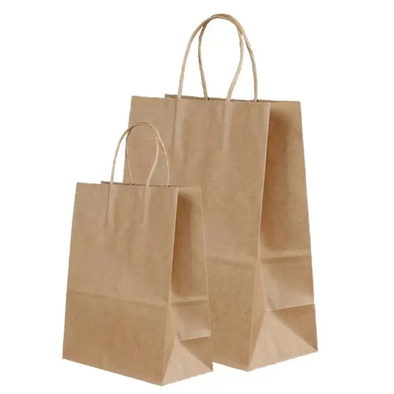 Wholesale Brown Kraft Paper Bag With Handles - Durable And Eco-friendly ...
