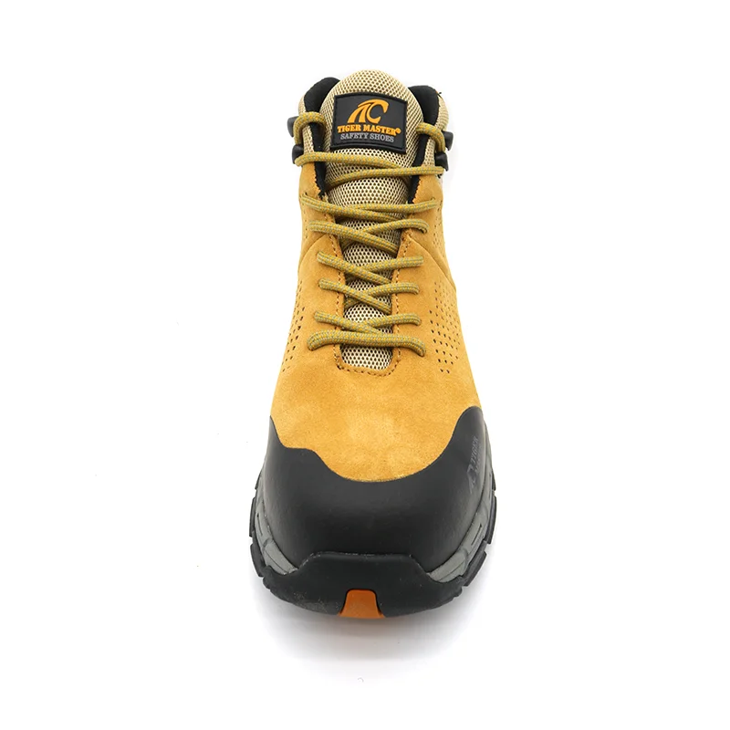 Oil Acid Resistant Anti Slip Rubber Outsole Safety Shoes Fiberglass Toe ...