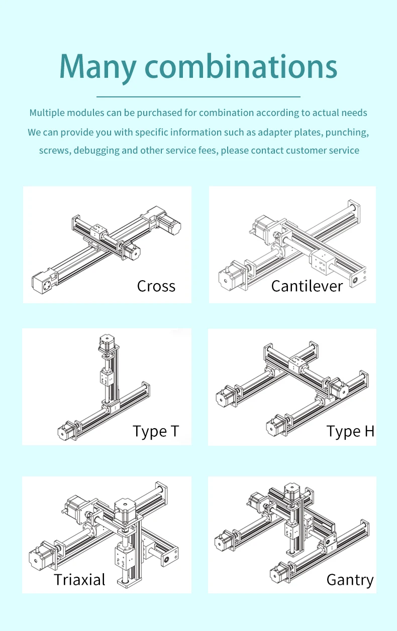 Nema 24 100-3900mm Cnc Belt Driven Linear Motion Guide Rail Module ...