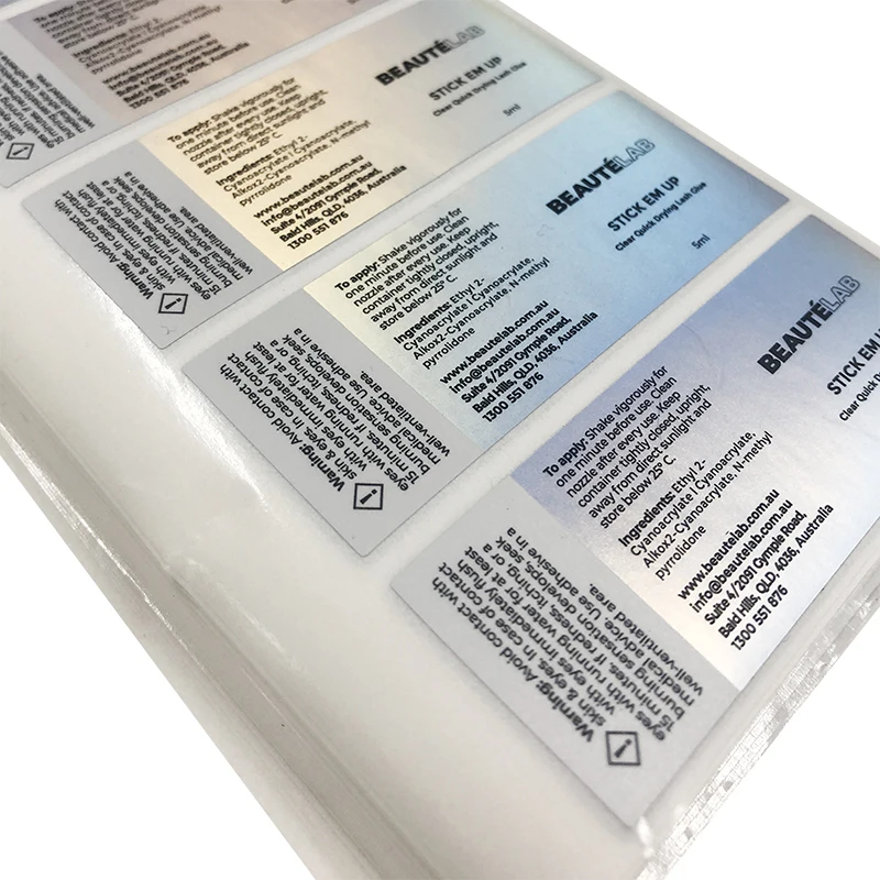 Custom Made Recyclable/biodegradable 3d Hologram Sticker Label Security ...