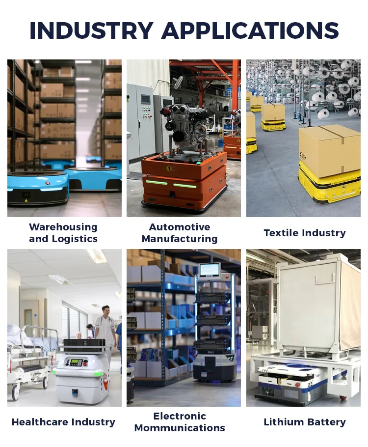 Autonomous Mobile AMR Robot 300kg Payload Laser Guided AGV