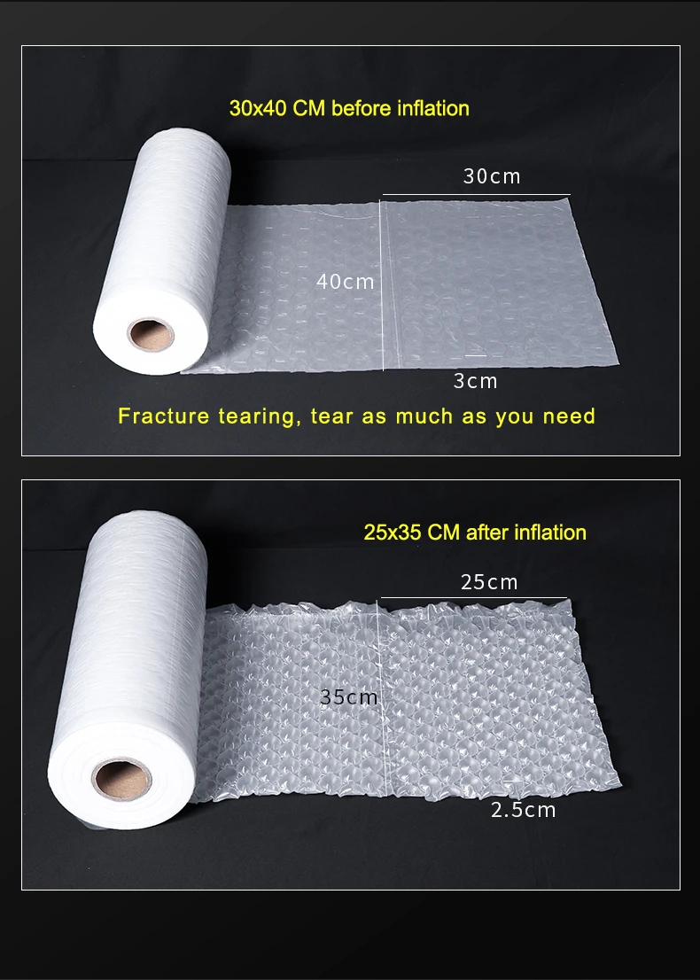 Direct Factory Recycle Inflatable Bubble Film Roll Cushion Packaging ...
