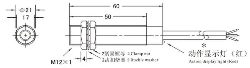 J12-D4NK Inductive Proximity Sensor - Reliable Position Control