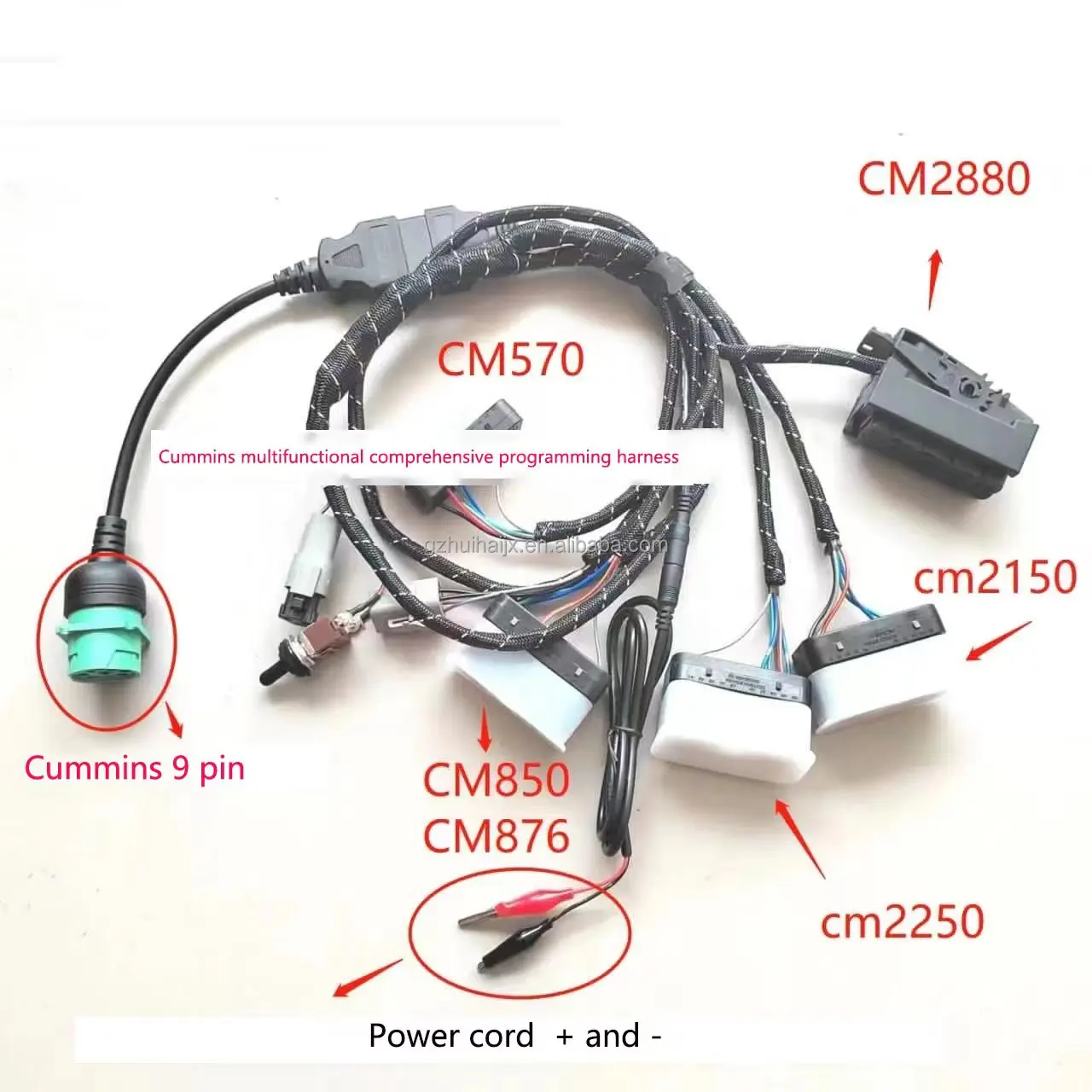 HUIHAI Cummins Multifunctional Programming Harness for Excavators
