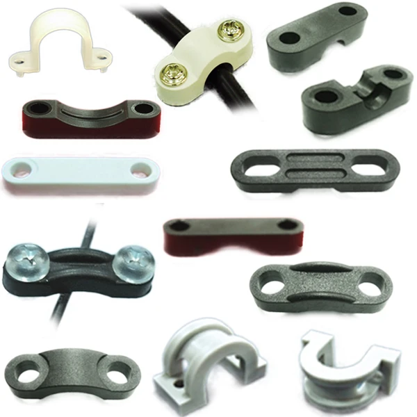 Double Screw Hole Wire Mount Wire Saddle Plastic Wall Cable Clip - Buy ...