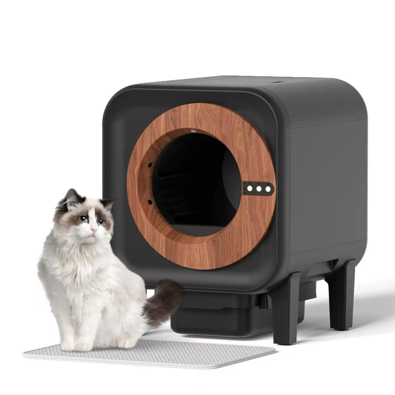 OEM Intelligent Automatic Self-Cleaning Cat Litter Box WiFi Control 20L ...