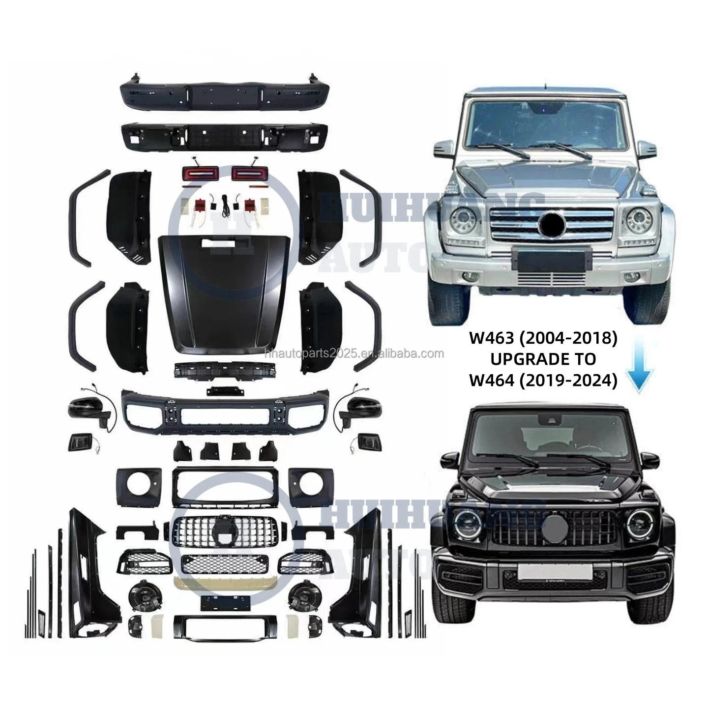 Mercedes G Facelift Body Kit for 2004-2018 Mercedes Benz G W463 ...