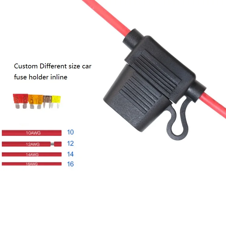 Car Fuse Box Holder Harness Assembly Power Connection Inline Auto Fuse ...