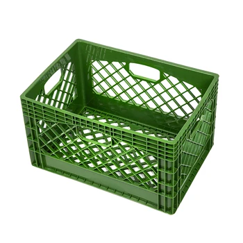 Plastic Multi Purpose Stacking Storage Organizer Unfolding Green 24 ...