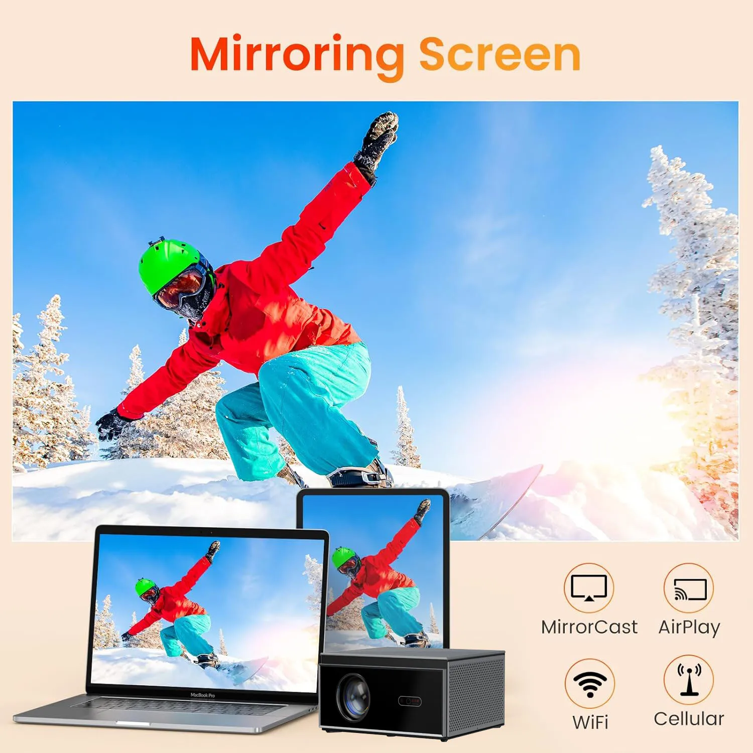 2024 New Technology 2024 Invention Htp A80 Projector Smart And Wifi ...