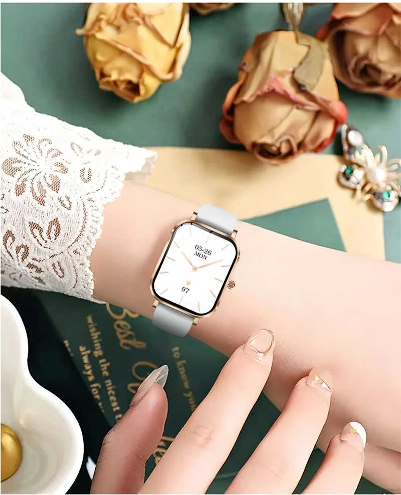 MK90 Lady's Smart Watch - Ultra-Thin Metal Case & Health Monitoring