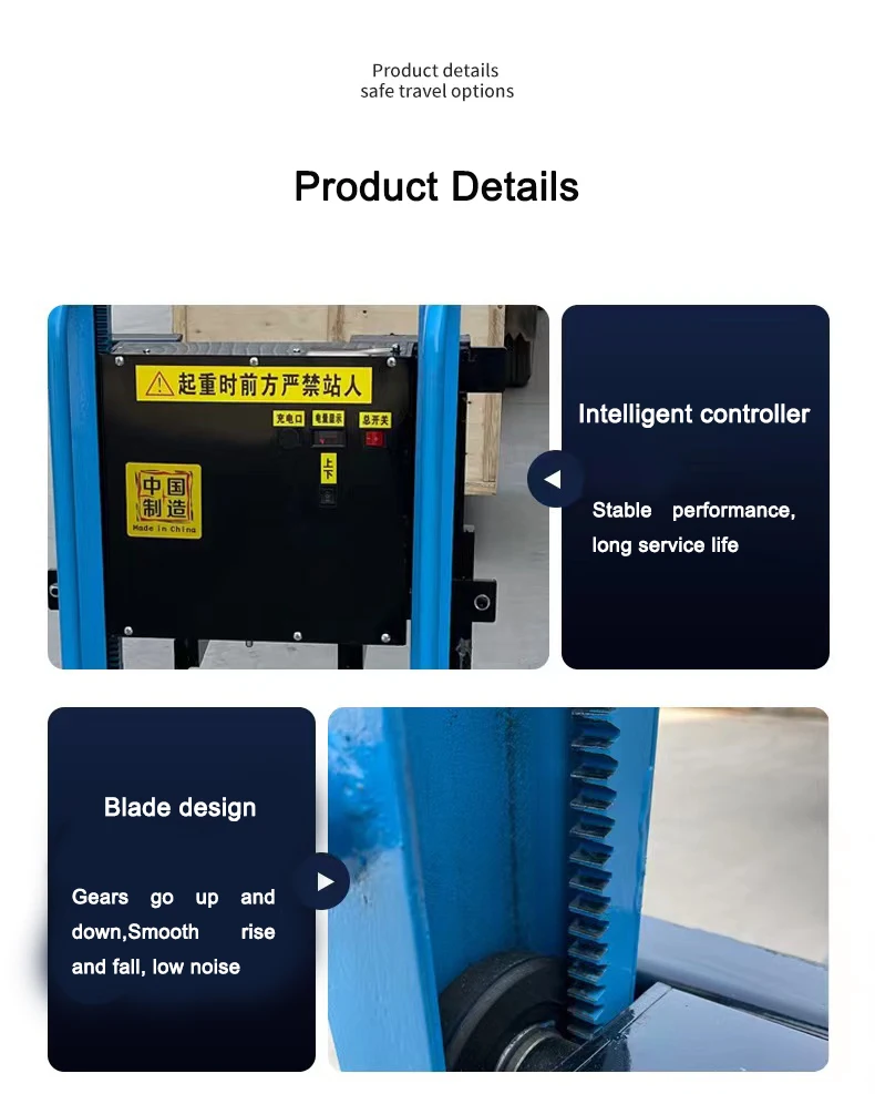 Pallet Stacker Hydraulic Small Hand Remote Control Electric Forklift ...