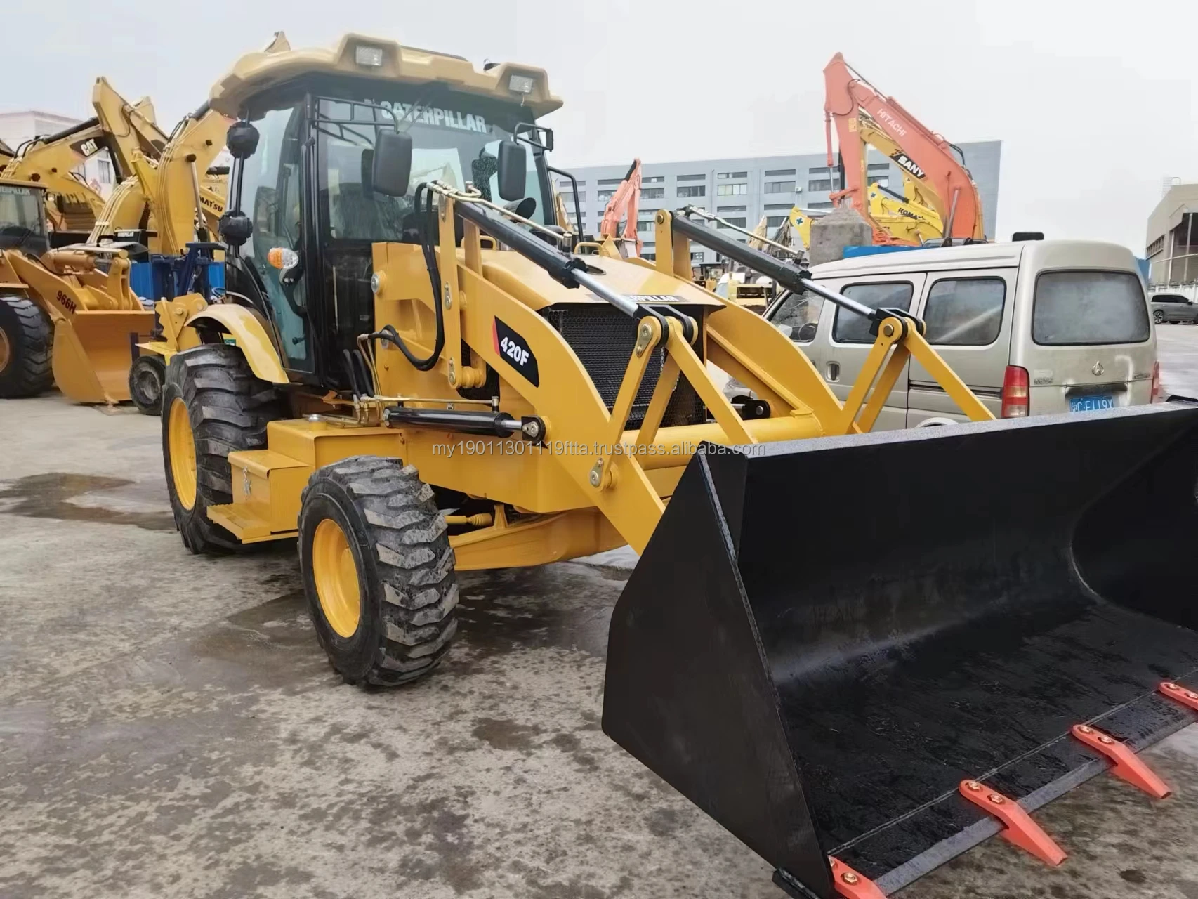 Backhoe 4x4 Used Caterpillar 420F 420E Backhoe Loader for Sale, Cheap ...