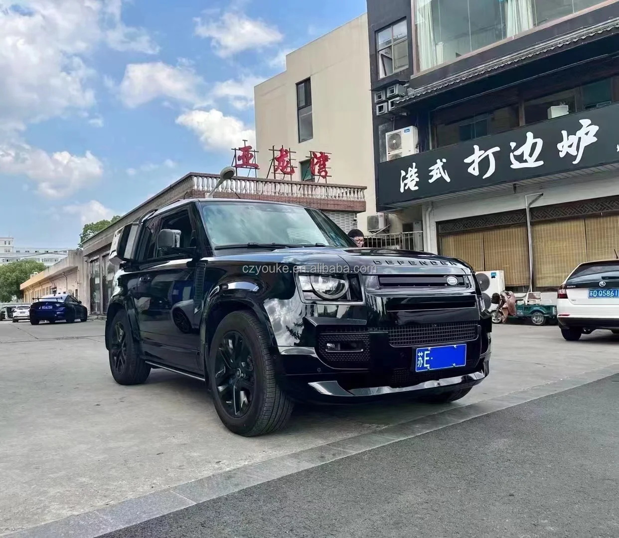 For 2020 Land Rover Defender Front Bumper Lip Spoiler Splitter Bumper ...