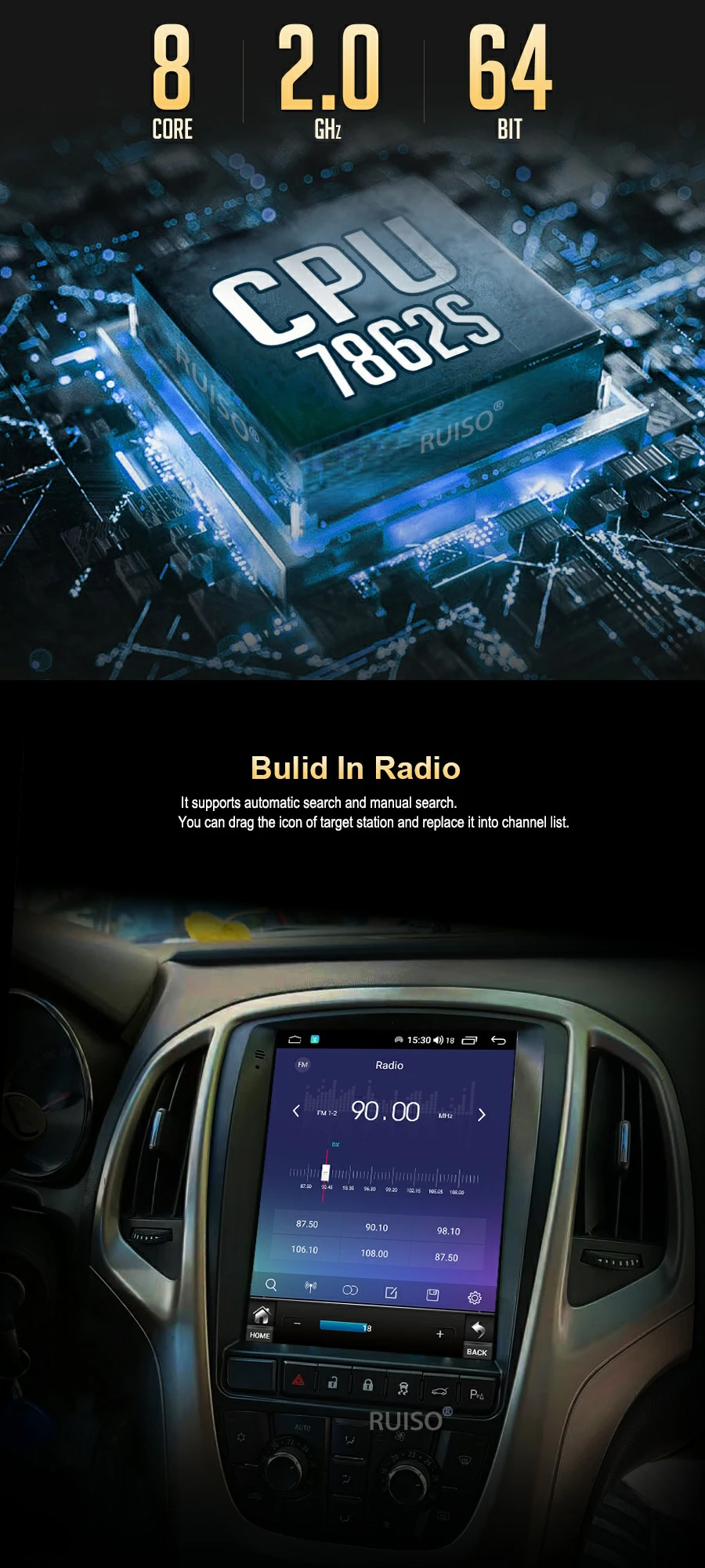 Ruiso Car Radio Android Car Player For Ford Raptor 2008-2014 F-150 Xlt ...