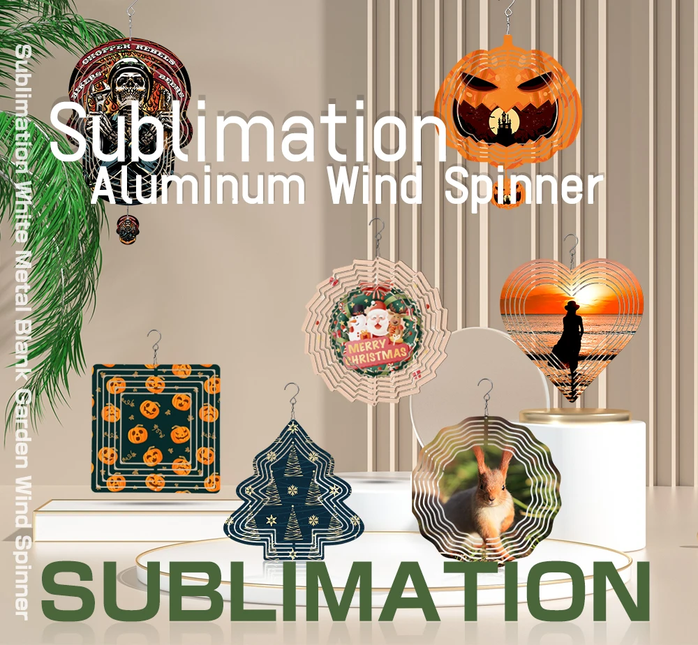 Sublimation Aluminium Wind Spinners - Perfect for Gardens