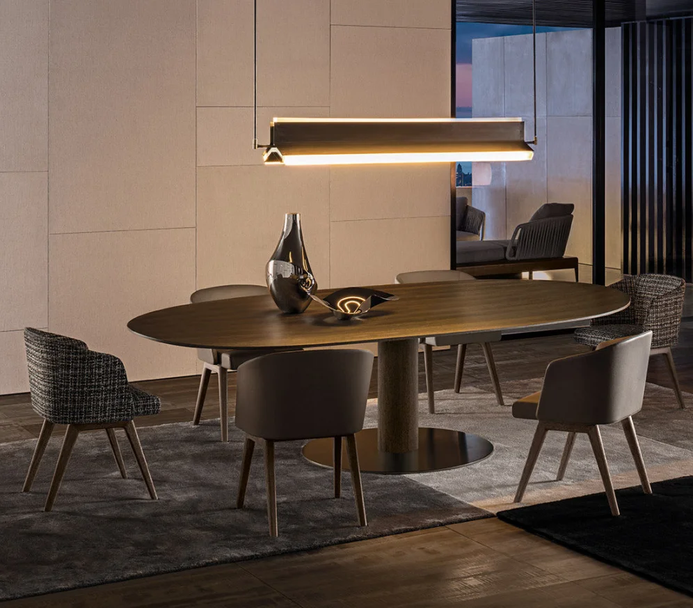 Modern American Style Dining Room Wooden Solid Wood Dining Table Aged ...