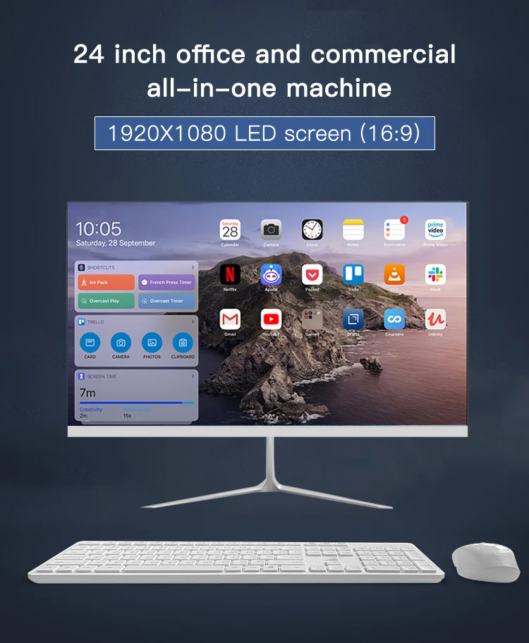 Factory Price 24 Inch Frameless CPU 15 Processor for Office Editing All ...