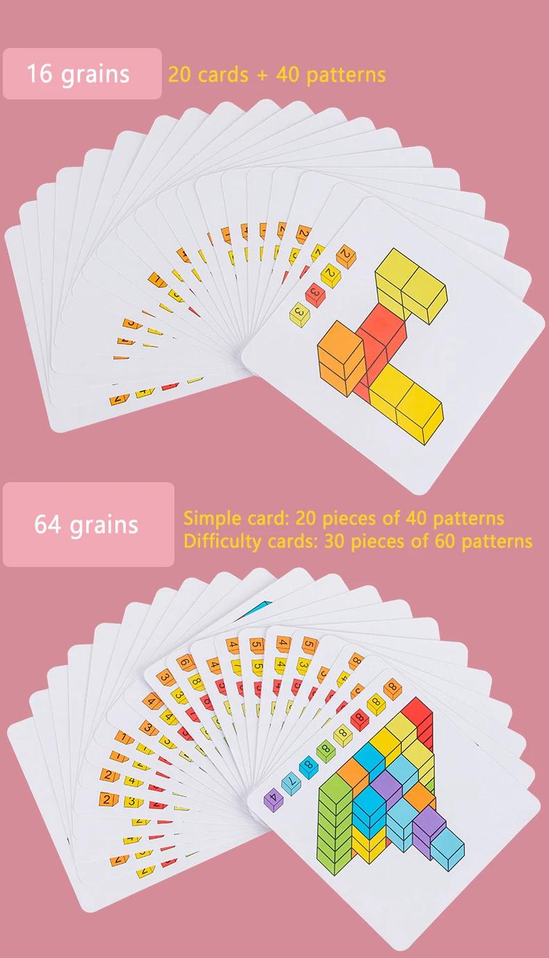 Children's Cube Space Thinking Building Blocks Preschool 3d Puzzle ...