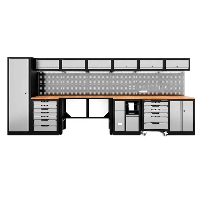 Corner Wall Modular Tool Cabinet System for Garage Mechanics