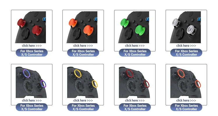 EXtremeRate Swappable Analog Stick Joystick Edge Sticks Interchangeable ...