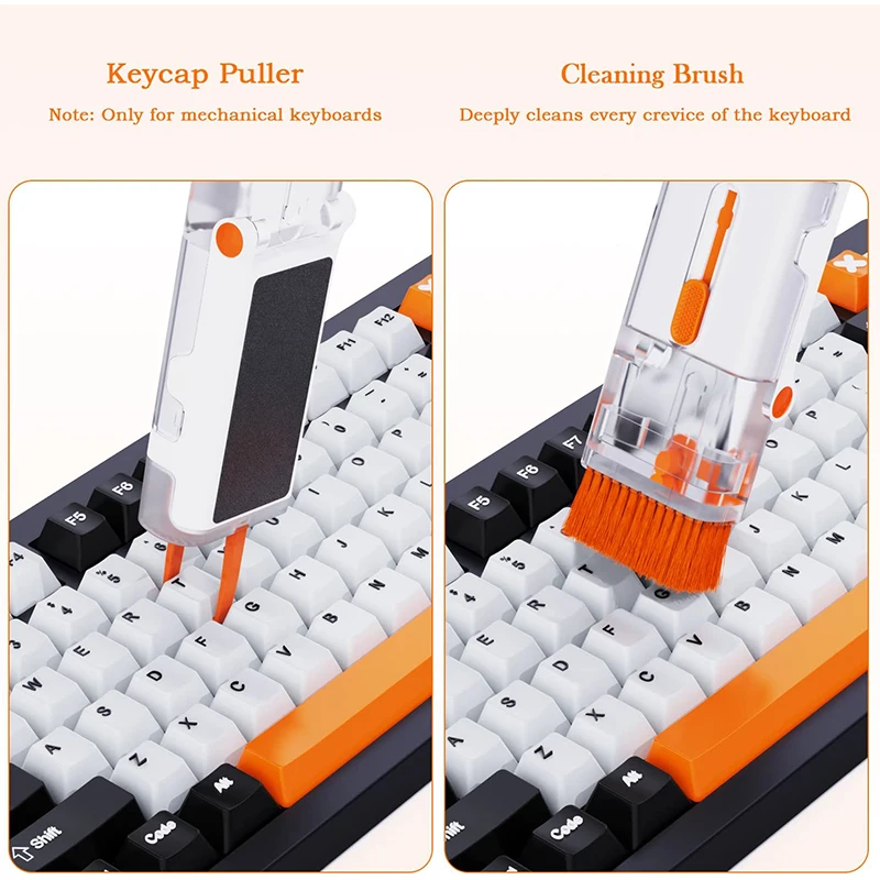 8 In 1 Keyboard Cleaning Brush Kit Phone Stand Earphone Cleaning Pen ...