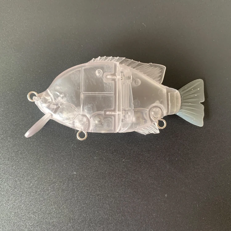 New Arrival 10.5cm 27g 2 Piece Crappie Wake Bait Blank Unpainted ...