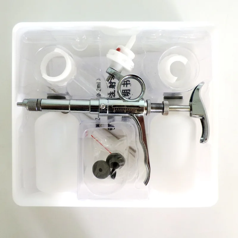Stainless Steel 5ml Adjustable Automatic Vaccine Syringe for Farm ...