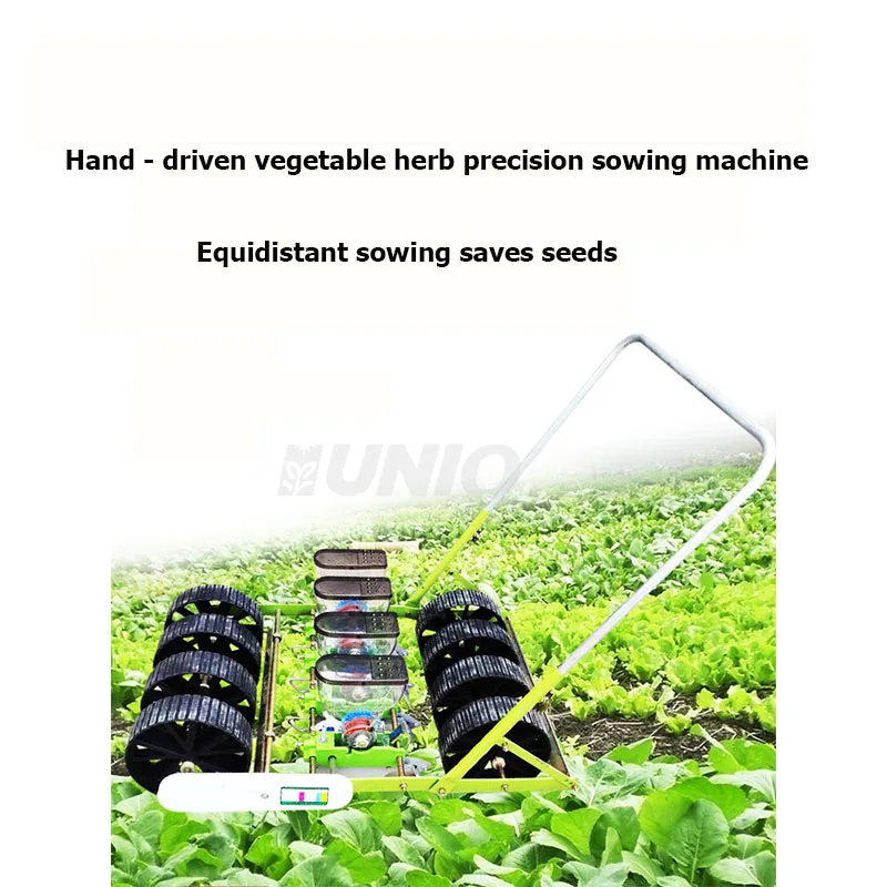 Multi Row Sembradora Manual Hand Push Vegetable Seed Spreader Seeder ...