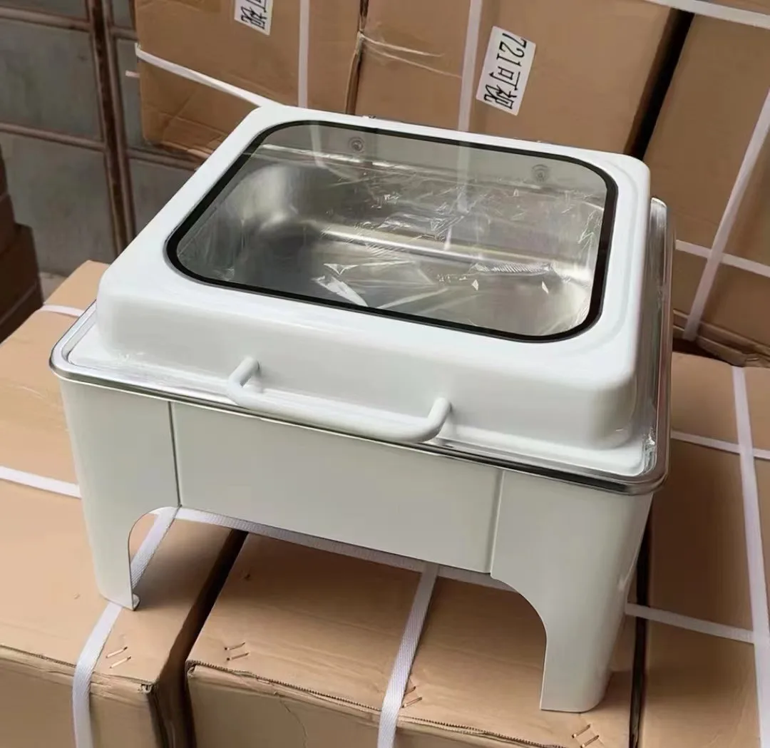 Electric 6L Restaurant Hotel Roll Top Design Chafing Dish Square ...
