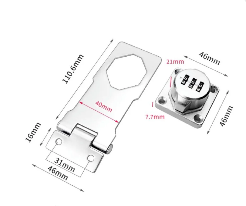 3 Digits Hasp Lock Password Combination Cam Lock Latch - Buy ...