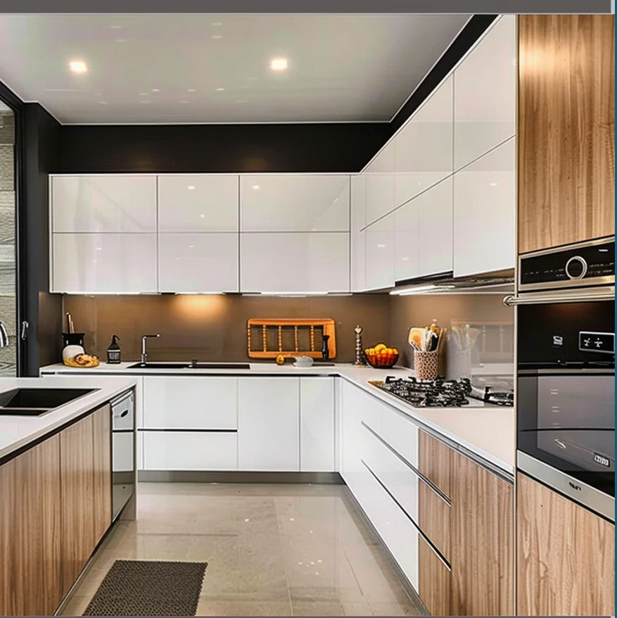 Modern and simple kitchen cabinet overall customization, full-house ...