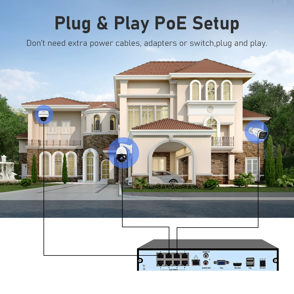 Jidetech 12ch Nvr Network Video Recorder 1 Video Recording For Ip ...