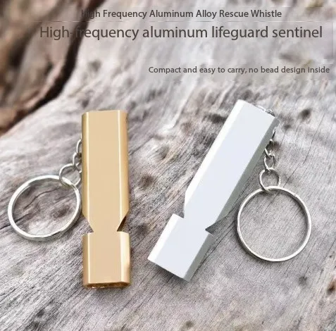 Dual-tube Survival Whistle Portable Tool Safety Whistle Keychain for ...
